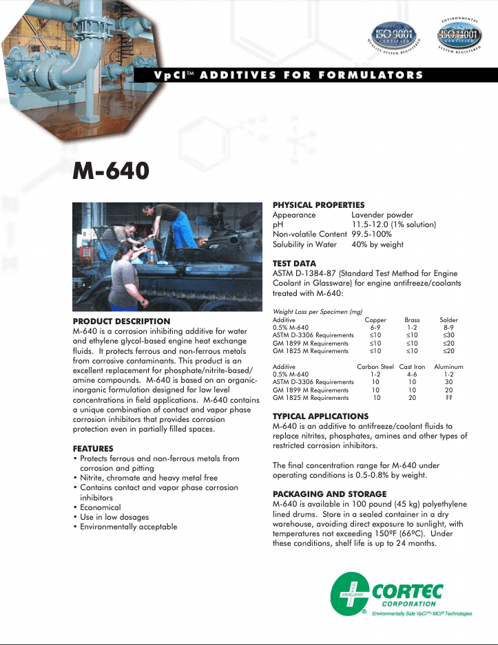 M-640 Series - Cortec Water Treatment