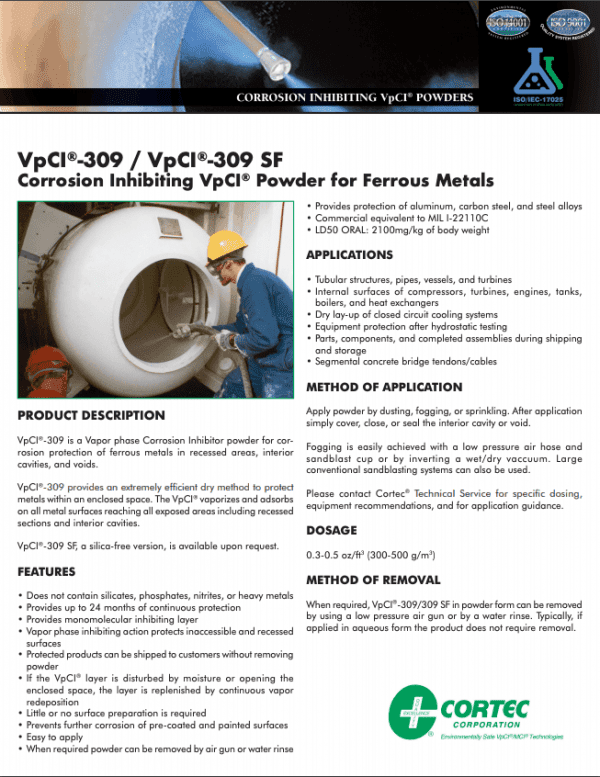 VpCI®-309 Series - Cortec Water Treatment