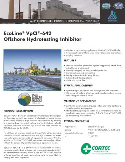 EcoLine® VpCI®-642 - Cortec Water Treatment